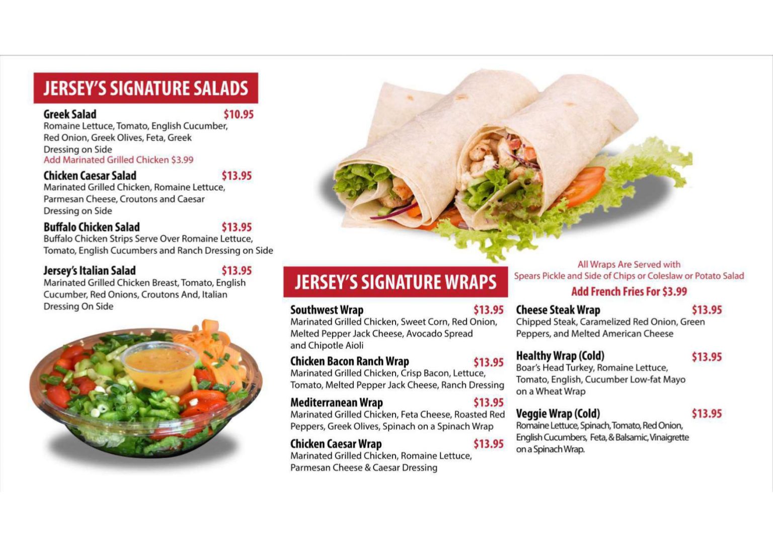 Menu - Jersey Bagel
